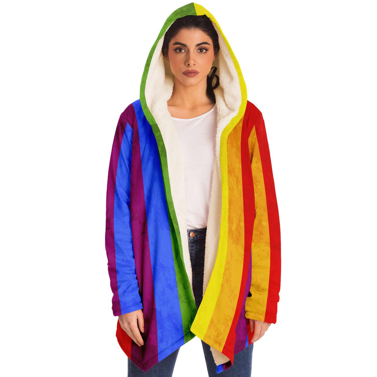 Rainbow Hooded Cloak, Gay Pride Clothing | Raiana’s Vibes – Raiana's Vibes