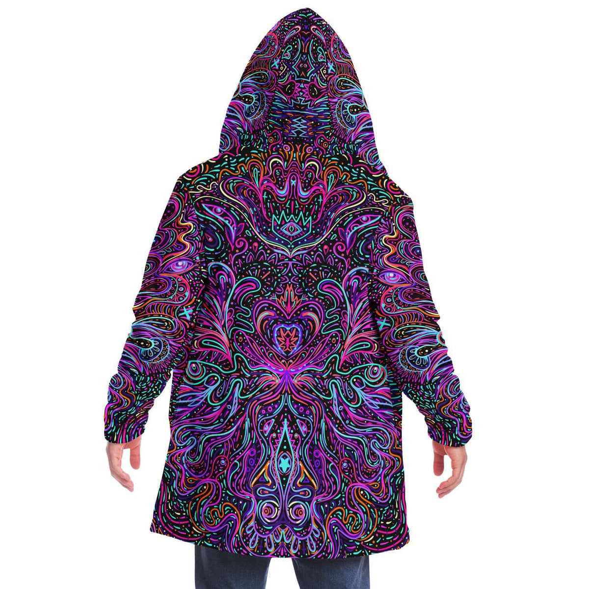 Purple Trippy Hooded Cloak, Fun and Funky Clothing | Raiana’s Vibes ...