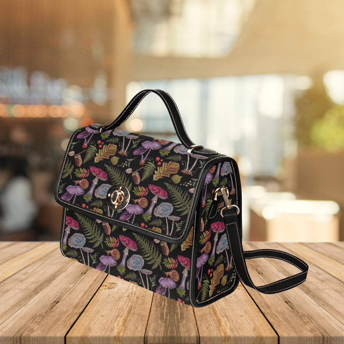 Dark Cottagecore Canvas Satchel Bag | Raiana's Vibes